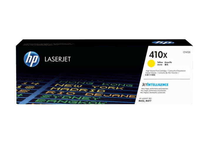 Hp 410x 대용량 노랑 정품 레이저젯 토너 카트리지 Cf412x Hp 코리아