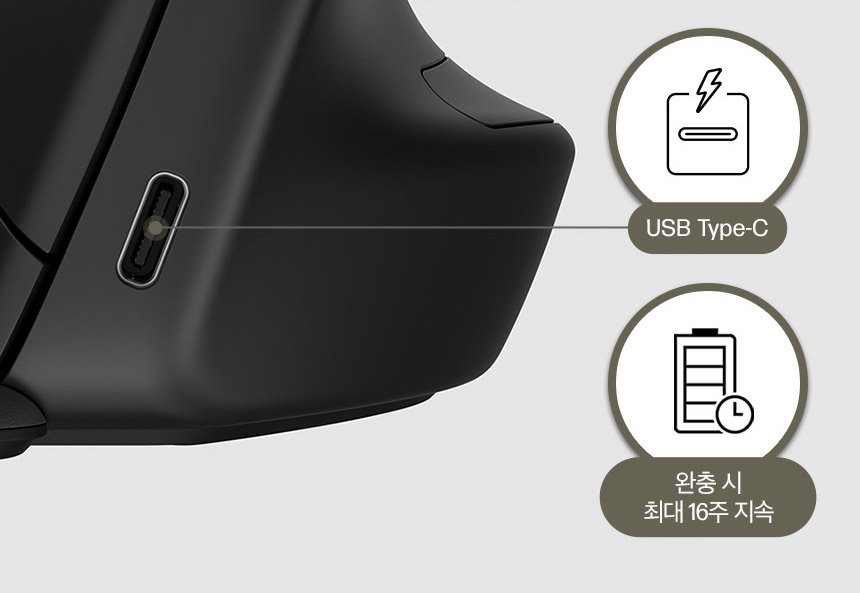 HP 925 Ergonomic Vertical 무선 마우스 (6H1A5AA) | HP 코리아