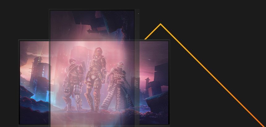 오멘 32q QHD 게이밍 모니터 + HyperX PulseFire Mat 게이밍 마우스 패드(XL) - 80cm(31.5형 ...