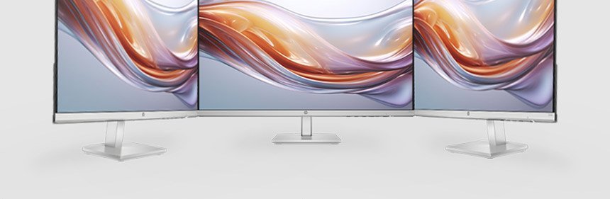 HP 시리즈 5 524sh FHD 모니터 + HyperX PulseFire Mat 게이밍 마우스 패드(XL) + 다기능 에센스 ...